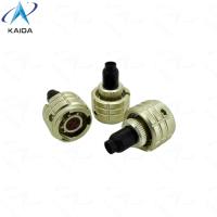 China 4 Number Of Contacts OHS-BC-1-4/10-P12-1-B，OHS-BC-1(2) series substitutes of Russian ONTs-BS-1(2)。Aluminum aloy surface anodized treatment. Plugs with straight plastic backshell.Contact:Ø 1 mm for sale