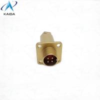 China Square Flange Receptacle PC-4ZJ Connector  PC Series Russian Standard Connector.PC4ZB. Aluminum Alloy, Chromated Finish for sale
