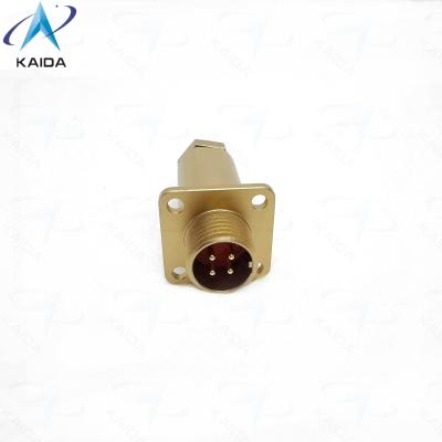 China Square Flange Receptacle PC-4ZJ Connector  PC Series Russian Standard Connector.PC4ZB. Aluminum Alloy, Chromated Finish for sale
