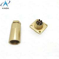 China Square Flange Receptacle PC-4ZJ Connector  PC Series Russian Standard Connector.PC4ZB. Aluminum Alloy, Chromated Finish for sale