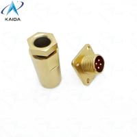 China Square Flange Receptacle PC-4ZJ Connector  PC Series Russian Standard Connector.PC4ZB. Aluminum Alloy, Chromated Finish for sale