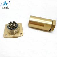 China PC Series Russian Standard Connector PC-10ZJ 10 Contacts Square Flange Receptacle.Aluminum Alloy, Chromated Finish.PC-10ZB. for sale