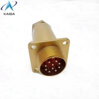 China PC Series Russian Standard Connector PC-10ZJ 10 Contacts Square Flange Receptacle.Aluminum Alloy, Chromated Finish.PC-10ZB. for sale