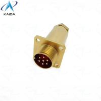 China Russian Standard PC Series Connectors.PC7ZJ 7 Contacts Square Flange Receptacle.Aluminum Alloy, Chromated Finish.PC-7ZB. for sale
