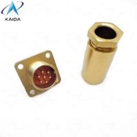 China Russian Standard PC Series Connectors.PC7ZJ 7 Contacts Square Flange Receptacle.Aluminum Alloy, Chromated Finish.PC-7ZB. for sale