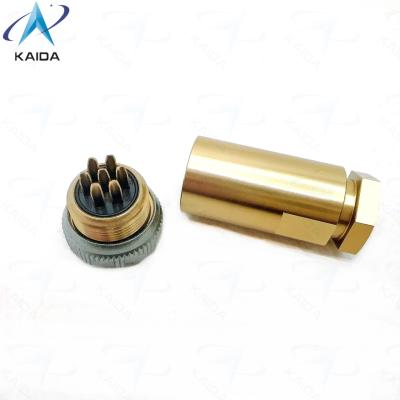 China Aluminum Alloy, Chromated Finish.PC-7TK.Straight Plug 4 pins.Russian Standard PC Series Connectors.PC-7TB for sale