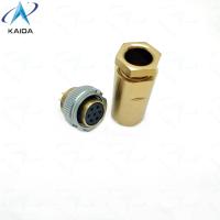 China Aluminum Alloy, Chromated Finish.PC-7TK.Straight Plug 4 pins.Russian Standard PC Series Connectors.PC-7TB for sale