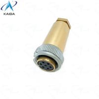 China Aluminum Alloy, Chromated Finish.PC-7TK.Straight Plug 4 pins.Russian Standard PC Series Connectors.PC-7TB for sale