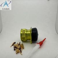 China Crimp Contact Type ZH23-32/27B-1-B Bayonet Coupling Connector.ZH23-32/27B-1-B.Aluminum with Anodized Yellow Plating for sale