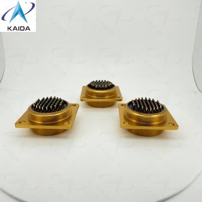 China Bayonet Coupling PC-50Z PC Series Russian Standard Connector.Anodized Yellow Plating.50 Pins. for sale