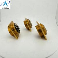 China Bayonet Coupling PC-50Z PC Series Russian Standard Connector.Anodized Yellow Plating.50 Pins. for sale