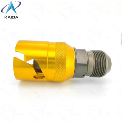 China Hard Anodized Aluminum Alloy KK Series Bayonet Fluid Connectors.KK12-T-R-A03 Alternative for Jonhon TSA-12T02RALJM.Liquid Cooling Connector for sale