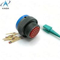 China 31 Pins MIL DTL 38999 Series Ⅱ Electrical Connector .MS27484T14B35P.Straight Plug.MS27484T14B35P.Olive Green Cadmium for sale