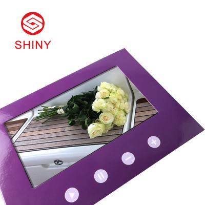 China 7 inch Invitation Lcd Screen Greeting Card 1500Amh 1024*600P for sale