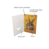 China Popular Voice Record Music Greeting Card With Full 4C Color Printing for sale