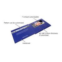 China 7 Inch Lcd Screen Video Brochure , Product Advertising Video Greeting Card With Box for sale