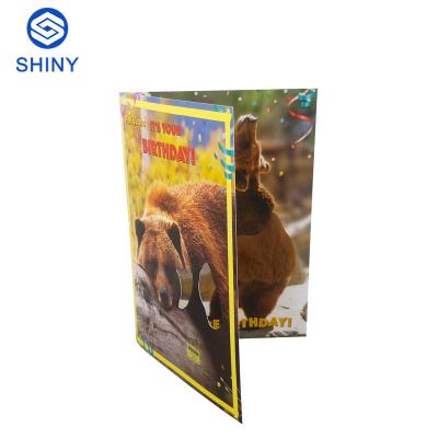 China Custom Made Blank Paper Lcd Blank Greeting Cards CMYK 4C Printing for sale