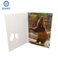 China Custom Made Blank Paper Lcd Blank Greeting Cards CMYK 4C Printing for sale