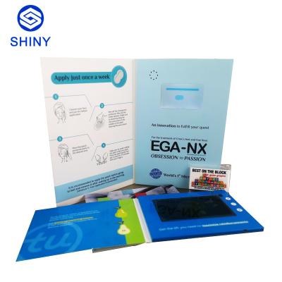 China Digital 4.3 Inch Booklet Invitation LCD Greeting Card For Advertising Business for sale