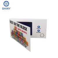 China Cote 7.0 Inch Lcd Screen Invitation Video Card With Gold Foil for sale
