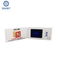China Cote 7.0 Inch Lcd Screen Invitation Video Card With Gold Foil for sale
