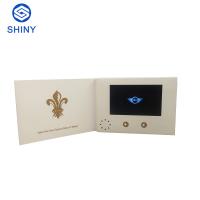 China Customized 7 Inch Lcd Screen Brochure Video Greeting Card With Box for sale