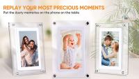 China Advertising Player Transparent Acrylic Digital Photo Frame 4 5 7 10 Inch for sale