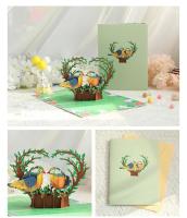 China Happy Birthday Gift 3d Pop Up Greeting Card OEM / ODM for sale