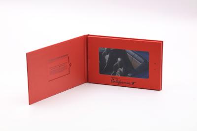 China LCD Video Brochure Card with Image Format PNG and Video Upload Connect USB Cable for sale