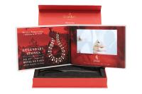 China Customized Color 7-Inch Video Brochure Book with 2-5 Hours Battery Life and LCD Booklet Desk Calendar for sale