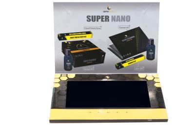 China Hardcover 10 inch LCD Video Brochure Card For Brand 148×210mm size for sale