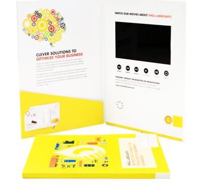 China CMYK Offset Printing Video Brochure Cards Customized for sale