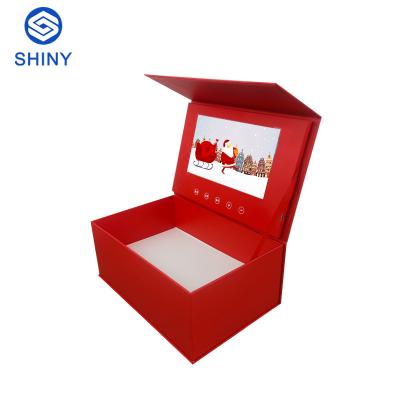 China Custom Luxury Gift Lcd Screen Video Brochure Box Paper Boxes for sale