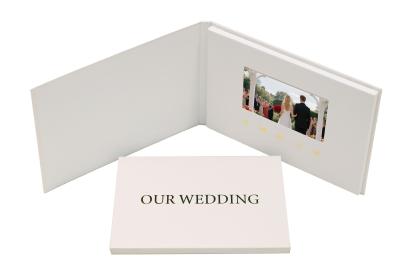 China Custom 4.3 Inch IPS Video Book Wedding Video Brochure Wedding Video Album for sale