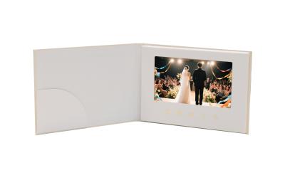 China Customized Digital Video Book Wedding Greeting Card 7 Inch IPS Lcd Video Gift Brochure MEMORIES for sale
