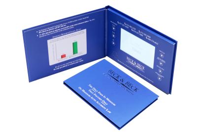 China Colorful 7 Inch Lcd Video Brochure Card Promotional Gift Customized for sale