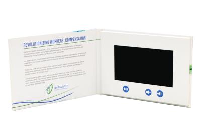 China Custom LCD Video Business Cards 1024*600P 16GB Lcd Greeting Card for sale