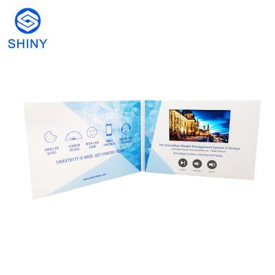 China 4.3 Inch LCD Video Business Cards A5 Size For Marketing Gift for sale