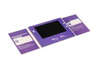 China 1000mAh Battery Lcd Video Greeting Card 7 Inch For Small Business And Invitation for sale