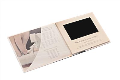 China Multipages 7 Inch Promotional Video Book For Marketing 1GB Memory OEM Digital Printing for sale