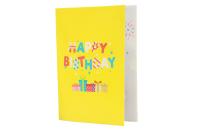 China 3D Greeting Card with Blank Message Space Unique Design for Birthday for sale