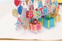 China 3D Greeting Card with Blank Message Space Unique Design for Birthday for sale