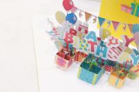 China 3D Greeting Card with Blank Message Space Unique Design for Birthday for sale