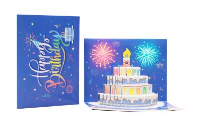 China Customized Logo 3D Pop Up Greeting Card For Eco-Friendly Celebrations , Personal Gifting for sale