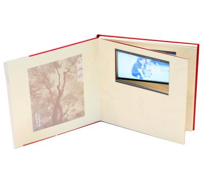China Hot Selling 1GB Digital Video Booklet , 7 Inch Promotional Video Greeting Cards CMYK Color for sale