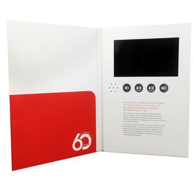 China CMYK Printing Video Monitor Case Folder for Customer Requirements for sale