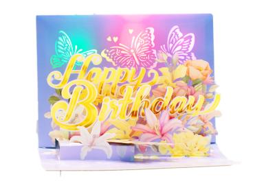 China Artificial Style 3D Greeting Card with Customized Logo Design for sale