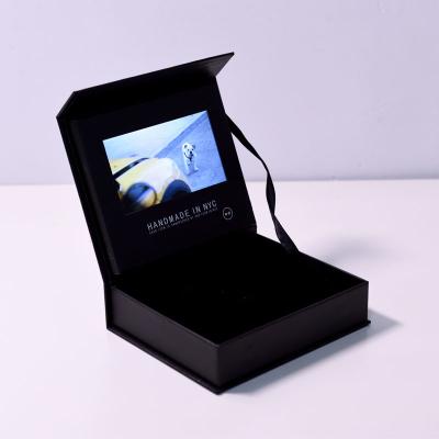 China LCD Screen Video Gift Box Customized Style MDF Material MP4 Format for Personalized Gifts for sale
