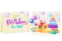 China Card Personalization 3D Pop Up Greeting Card with Customized Logo for sale