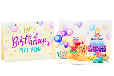 China Card Personalization 3D Pop Up Greeting Card with Customized Logo for sale